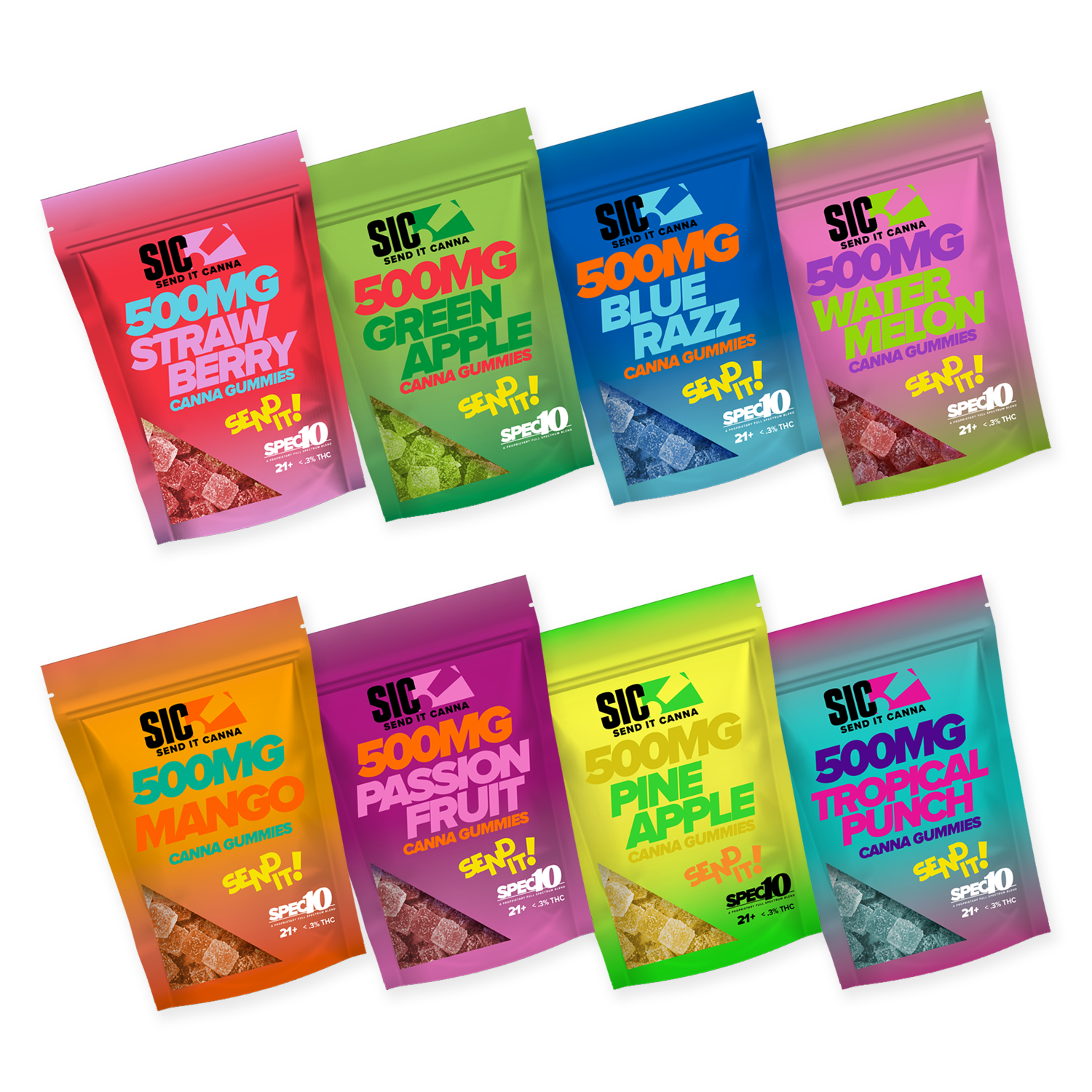 CUSTOM SPEC 10 GUMMY BUNDLE - 4 BAGS | SIC DISTRO