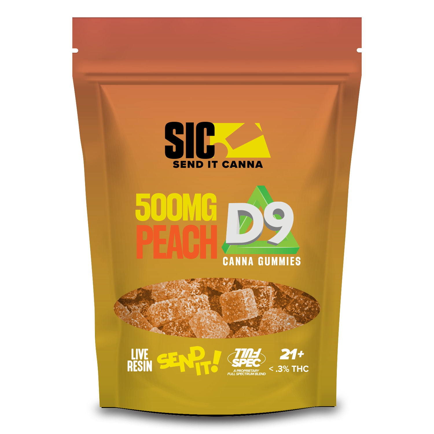HD D9 PEACH 500mg | SIC