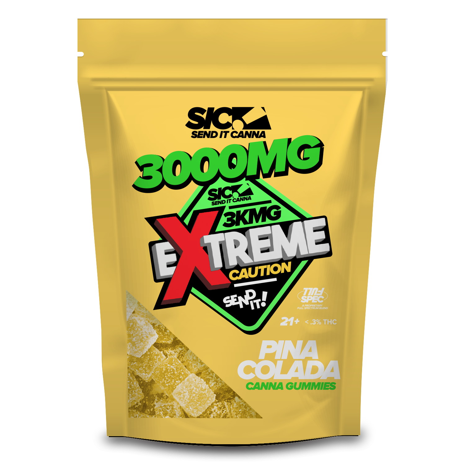 EXTREME FULL SPEC PINA COLADA 3000MG | SIC DISTRO
